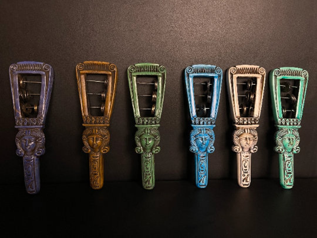 Egyptian Handmade Hathor Sistrum (musical Instrument) Replica From Her ...