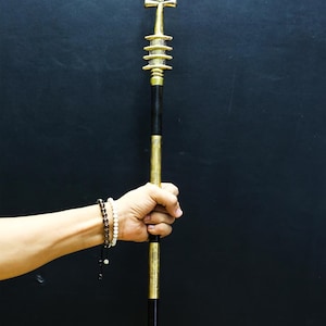 Large Scepter With Ankh (key of Life) - Djed of Osiris - Was-scepter ...