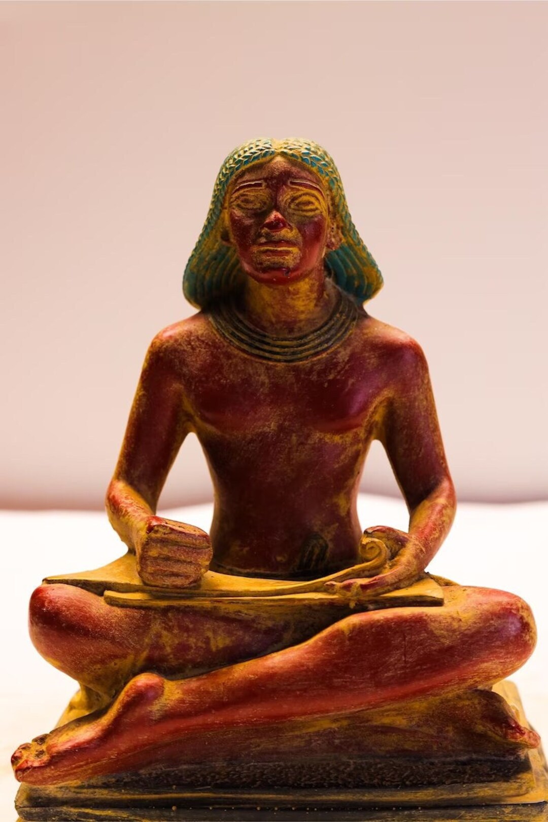 Marvelous Egyptian Scribe Statue, Read and Write Figurine Statue in ...