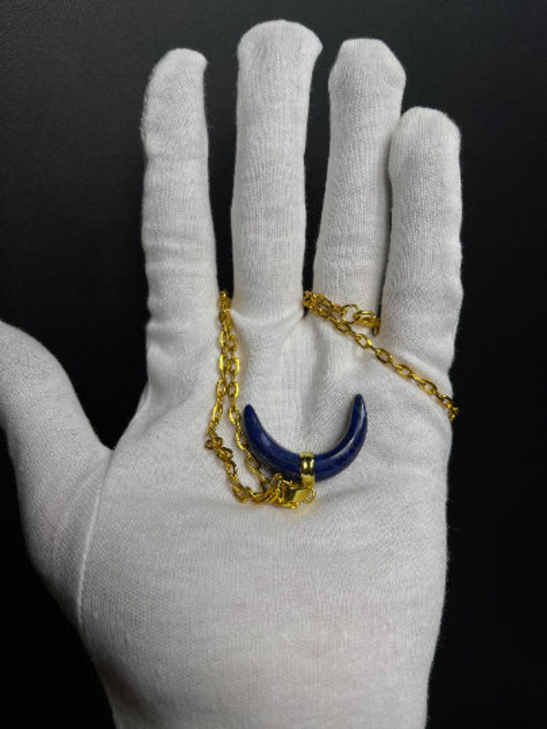 Marvelous Tiny Crystal Blue Amulet Made From Natural Lapis Lazuli of ...