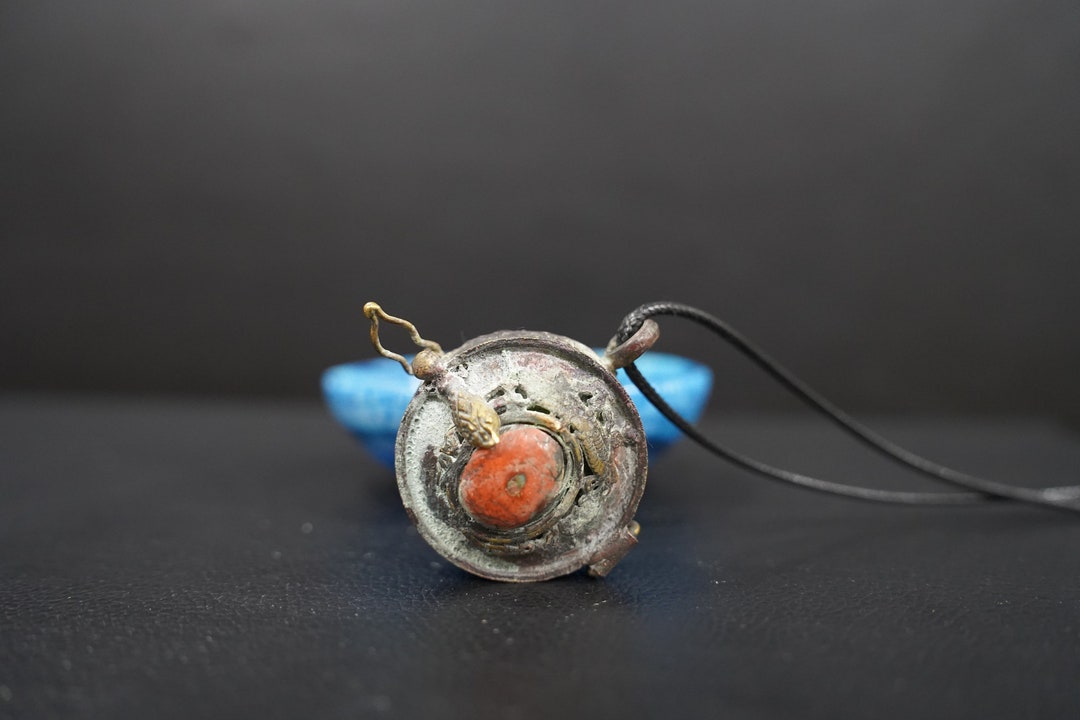 Egyptian Snake Amulet With the Red Coral, Handmade in Egypt - Etsy
