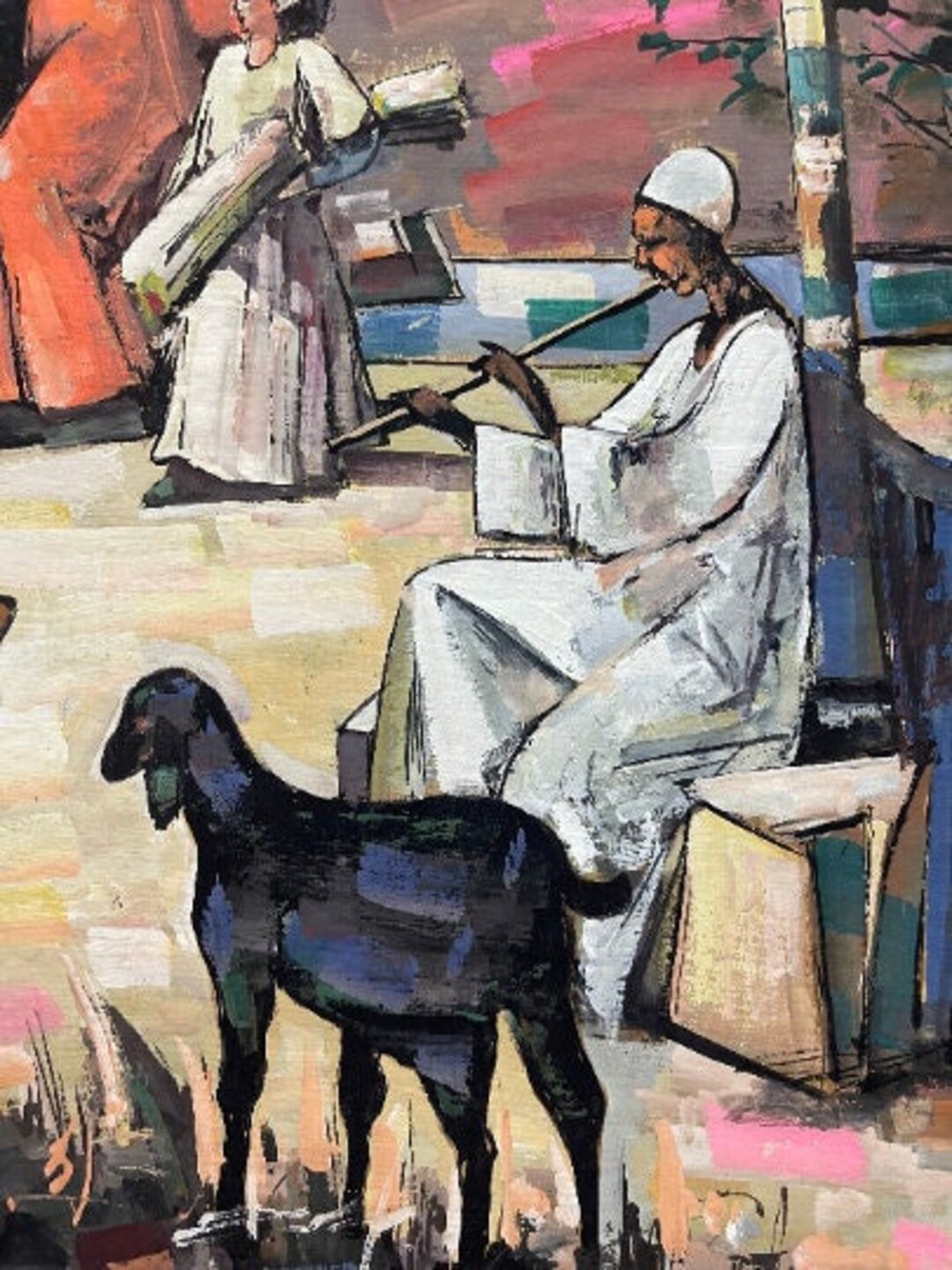 Egyptian Payprus Drawing Art, Egyptian Natural Colors Papyrus. - Etsy