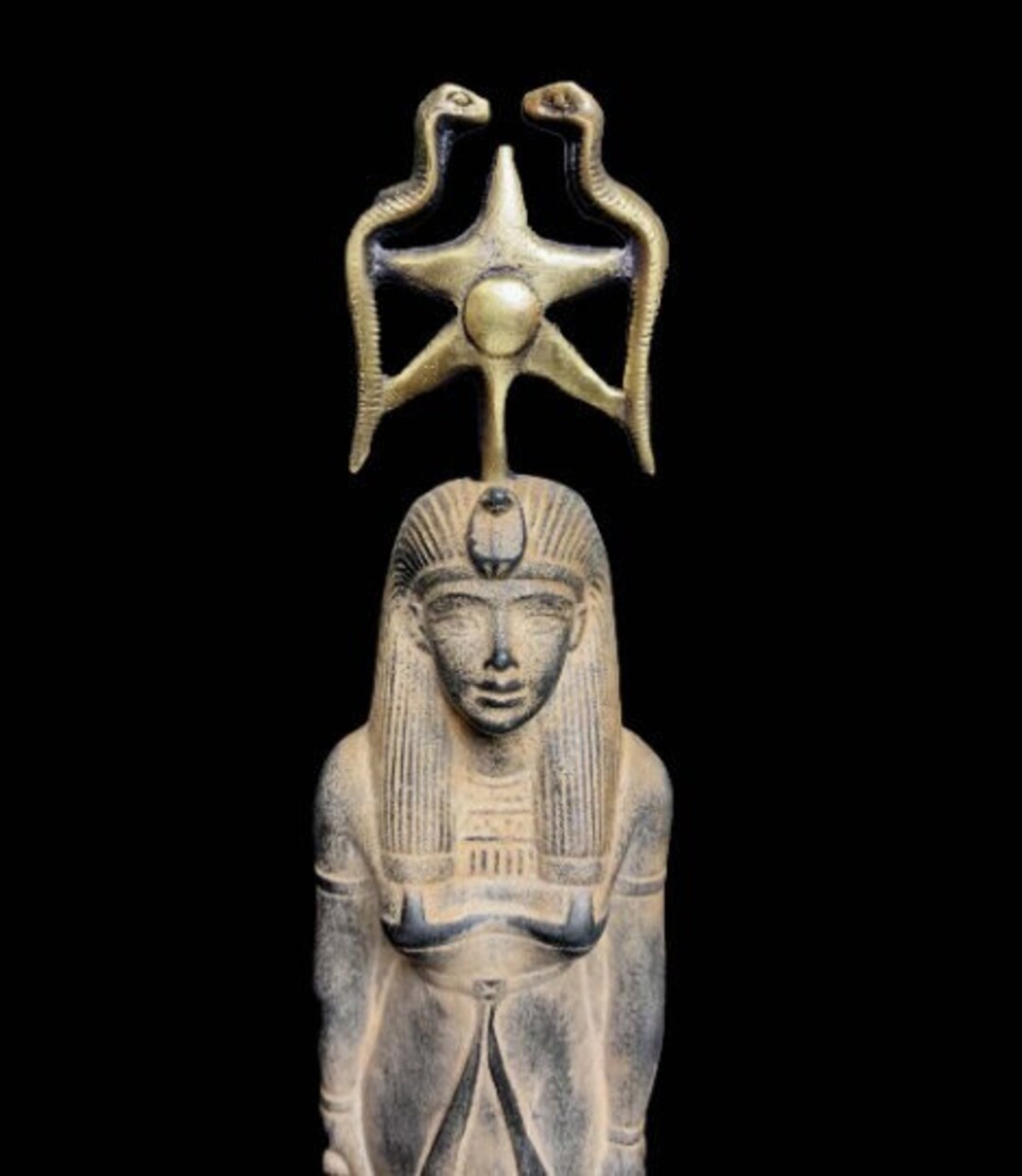 Beautiful Statue of Goddess Seshat Goddess of Writing&measurement and the Ruler of Books Wearing ...