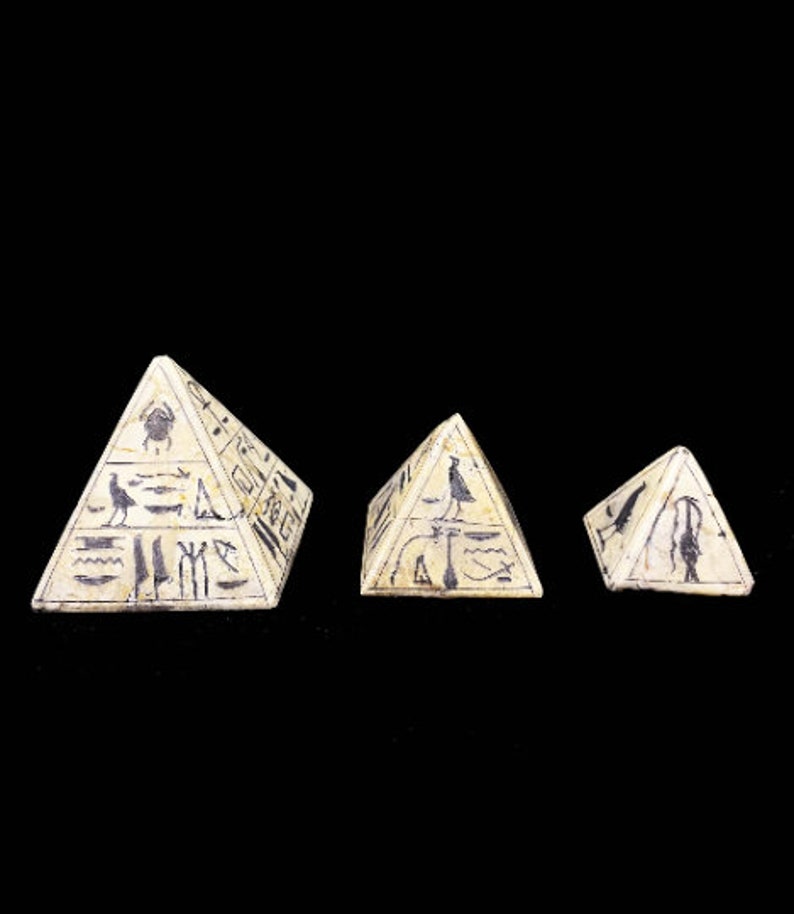 Egyptian Pyramids - Pyramids of Giza - Handmade Pyramids - Handmade Decor - Three Pyramids of ...