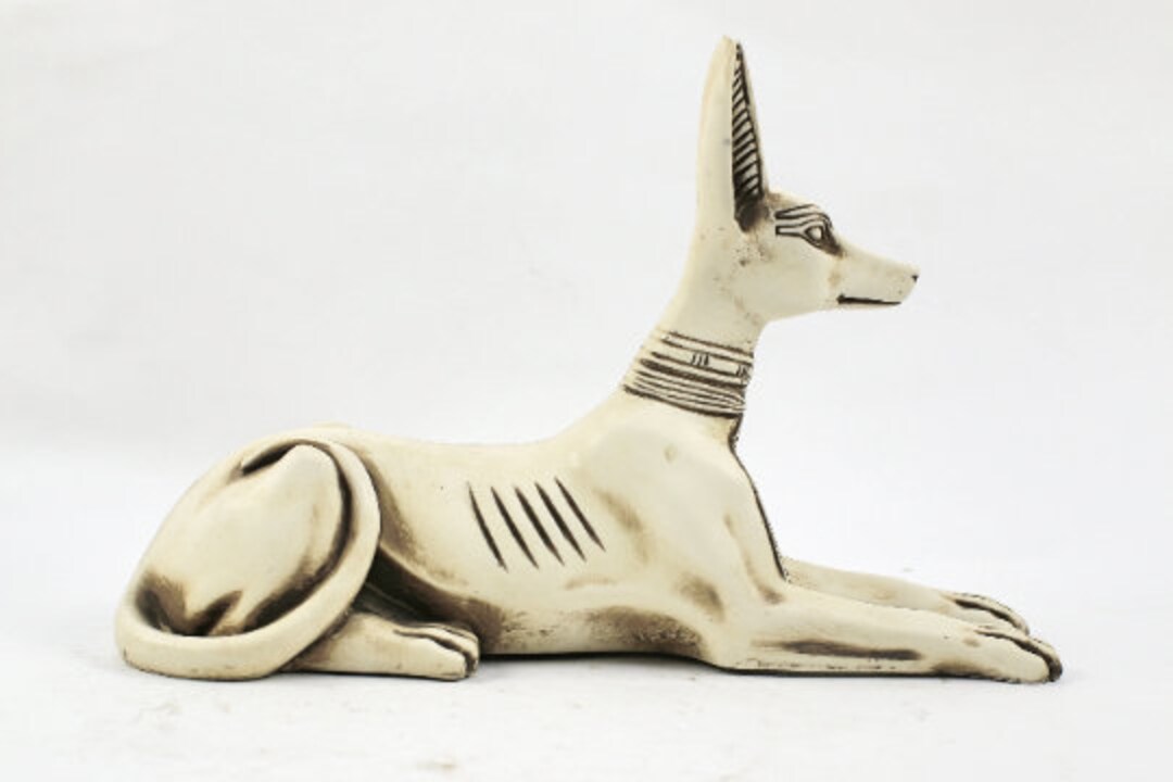 Egyptian Anubis Jackal God of Afterlife God of Mummification Seated to ...
