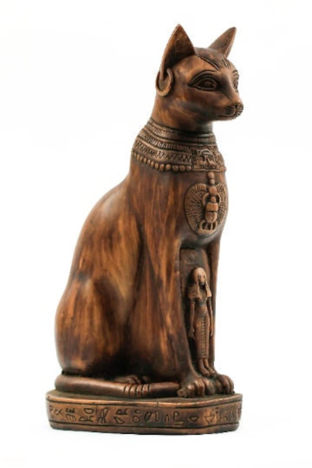 BASTET Cat Goddess ISIS and Eye of Horus and Scarab Home - Etsy