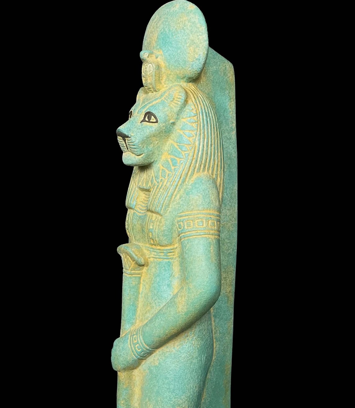 Ancient Egyptian Sekhmet Wearing the Sun Disk Sekhmet Statue - Etsy