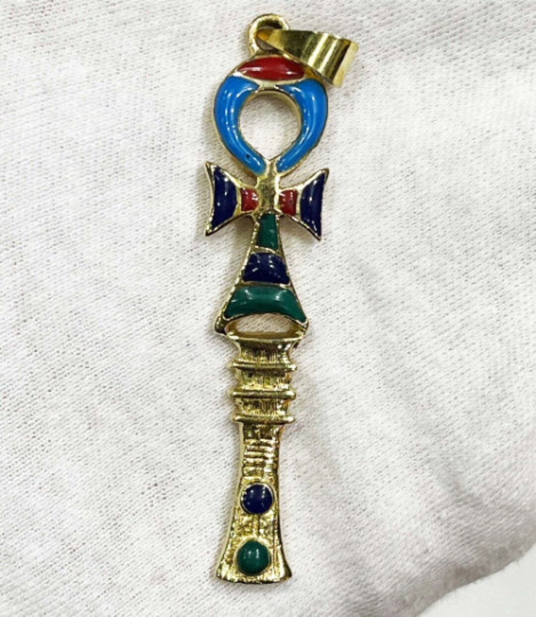 Rare Egyptian Ankh With the Djed - Handmade Amulet - Key of Life ...