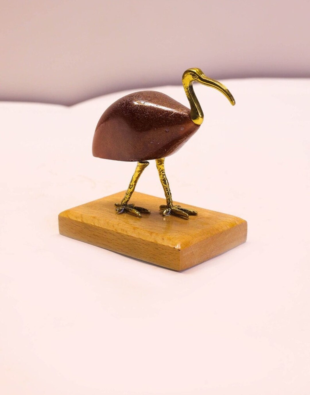 Gold Ibis Thoth Statue Made From Brass, Egyptian Ibis Bird, God Thoth ...