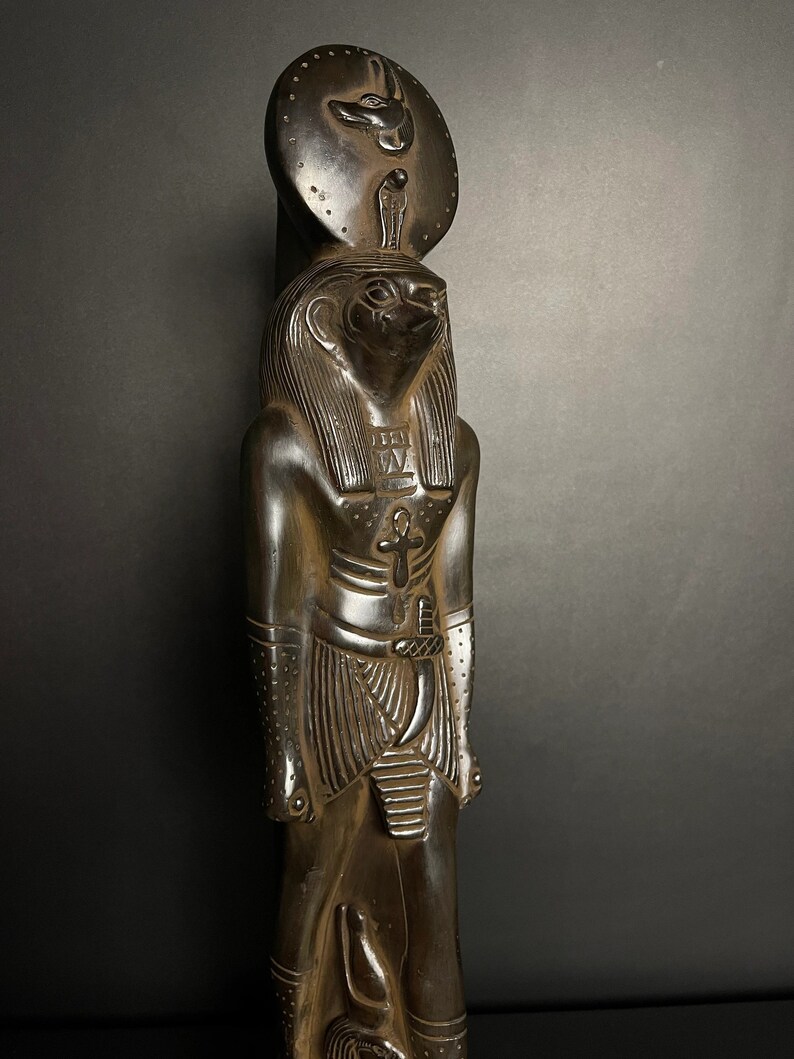 AMON RA the God of Sun Wearing Sun Disk With a Falcon Face - Altar ...