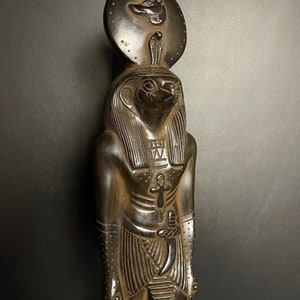 AMON RA the God of Sun Wearing Sun Disk With a Falcon Face - Altar ...