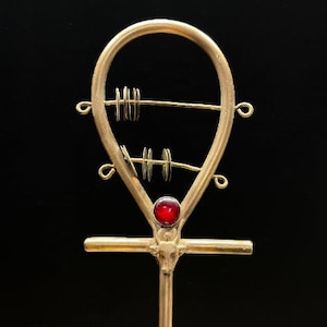 Ancient Egyptian Ankh With Hathor Sistrum, Ankh Key, Handmade Ankh Key ...