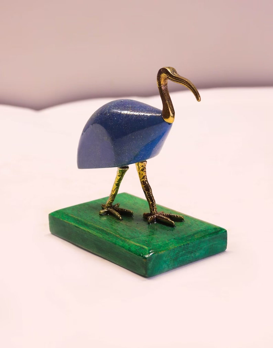 Blue Ibis Thoth Statue Made From Brass Egyptian Ibis Bird - Etsy