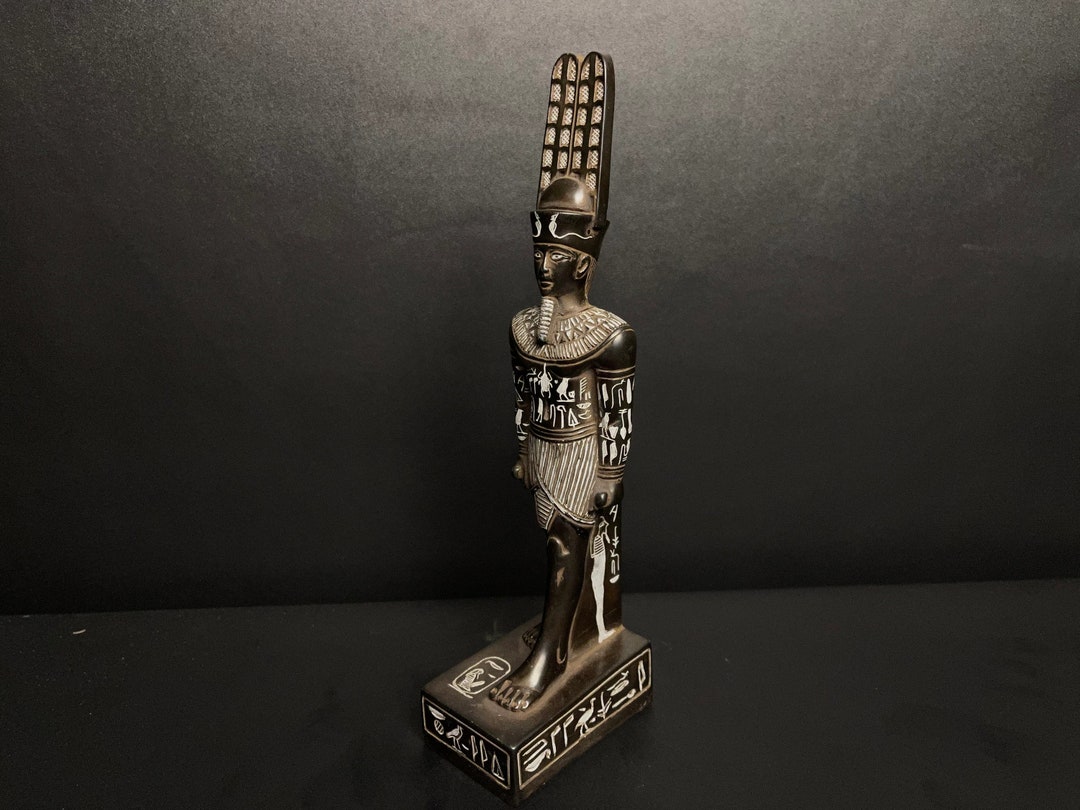 Amun RA Statue God of Sun and King of the Gods. Made From Black Stone ...