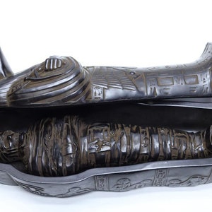 Ancient Egyptian God Anubis Coffin With the Egyptian Mummy Inside It ...