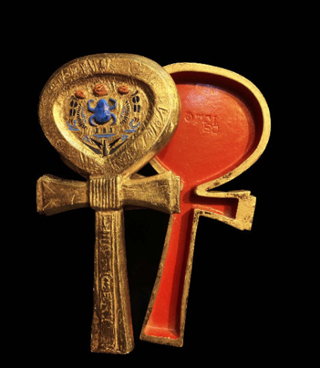 Egyptian Ankh as a Secret Box - Replica Statue - Home Decor - Handmade ...