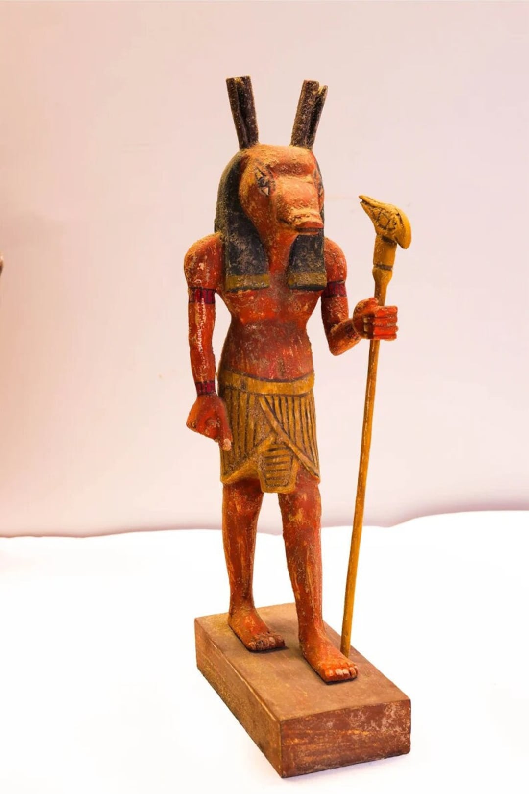 Great Ancient Egyptian God Seth, Handmade Seth, God of Evil, Egyptian ...