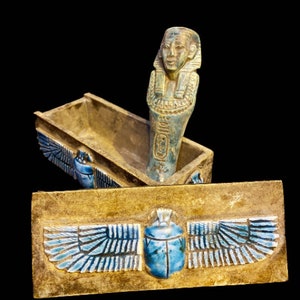 Hand-carved Egyptian Scarab Box - Handmade Antique - Handmade Decor - Etsy