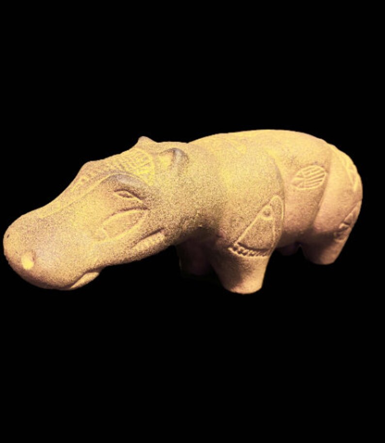 Egyptian HIPPOPOTAMUS - Handmade Statue - Handmade Decor - Etsy