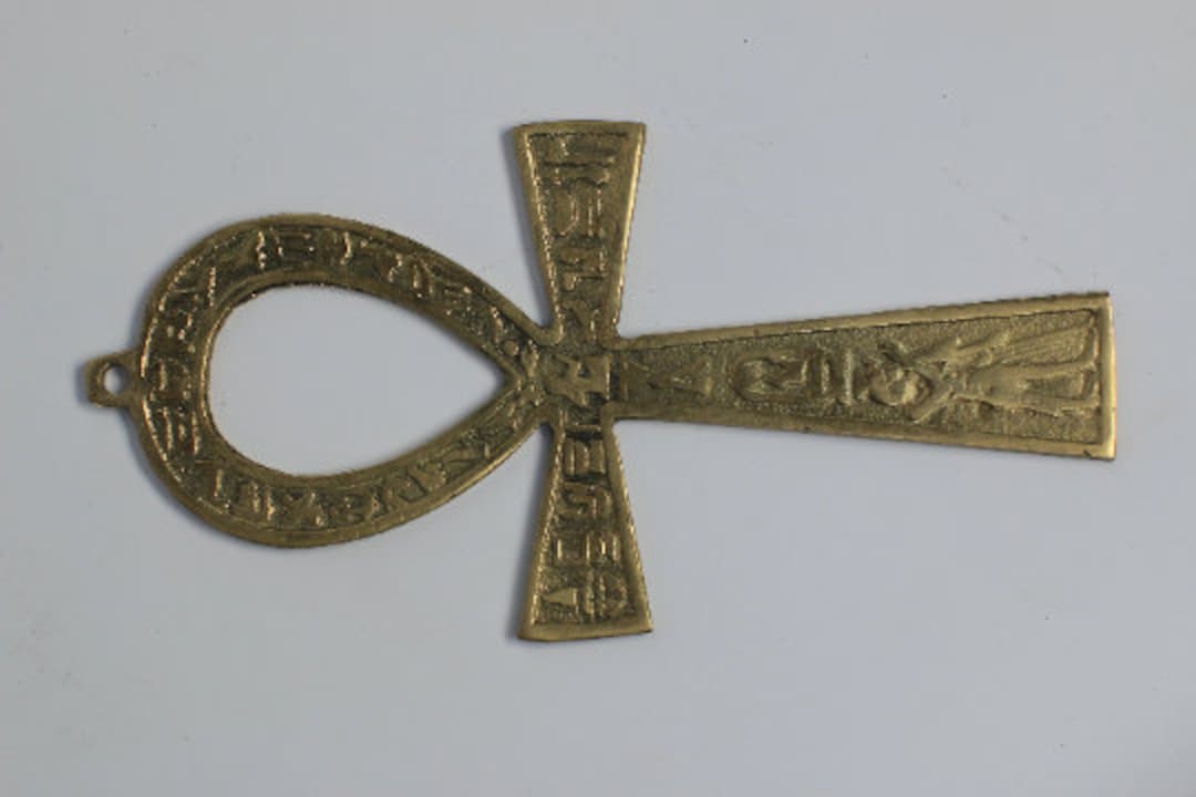 Egyptian Ankh (key of Life) With Hieroglyphics Symbols - Handmade From ...