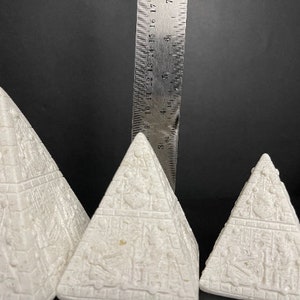 Three Alabaster Egyptian Pyramid of Khafre and Pyramid of Khufu ...