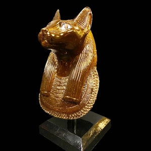 Egyptian Bastet Goddess Mask - Handmade Antique - Goddess Bastet ...