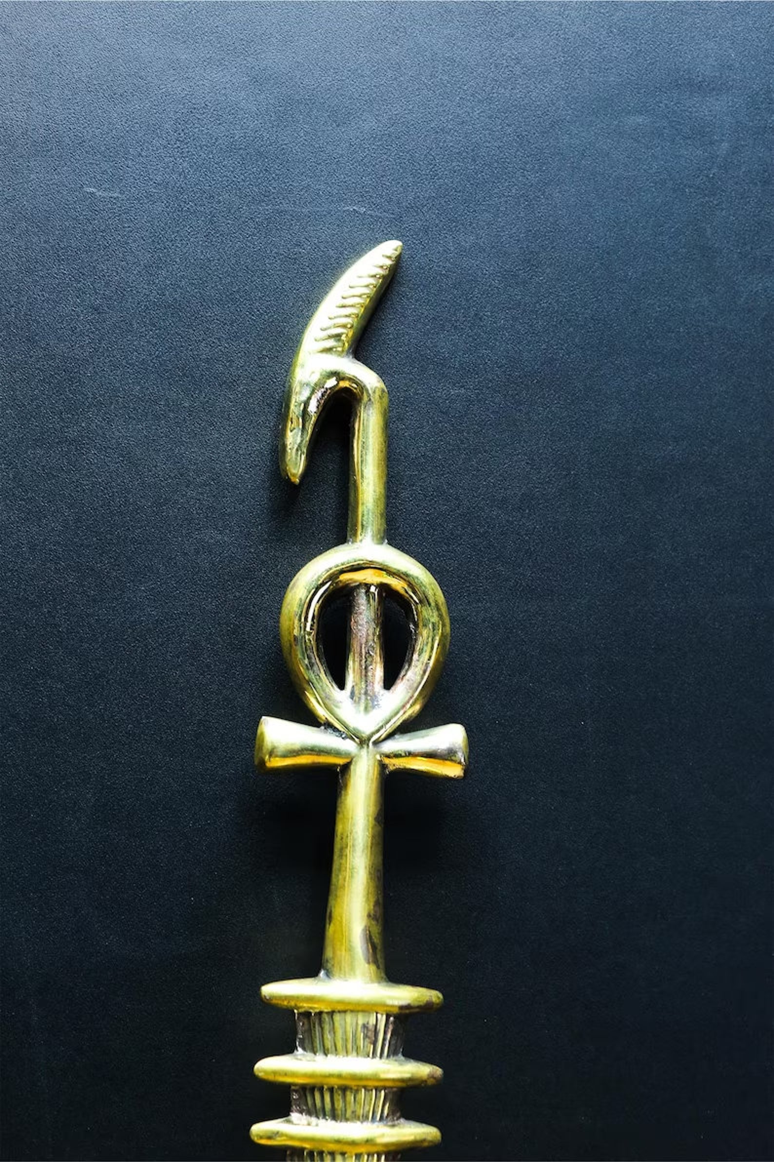Large Scepter With Ankh (key of Life) - Djed of Osiris - Was-scepter ...