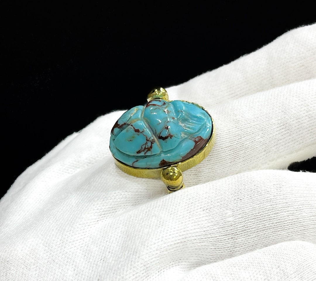 Rare Ancient Egyptian Scarab Ring With the Beautiful Details and the ...