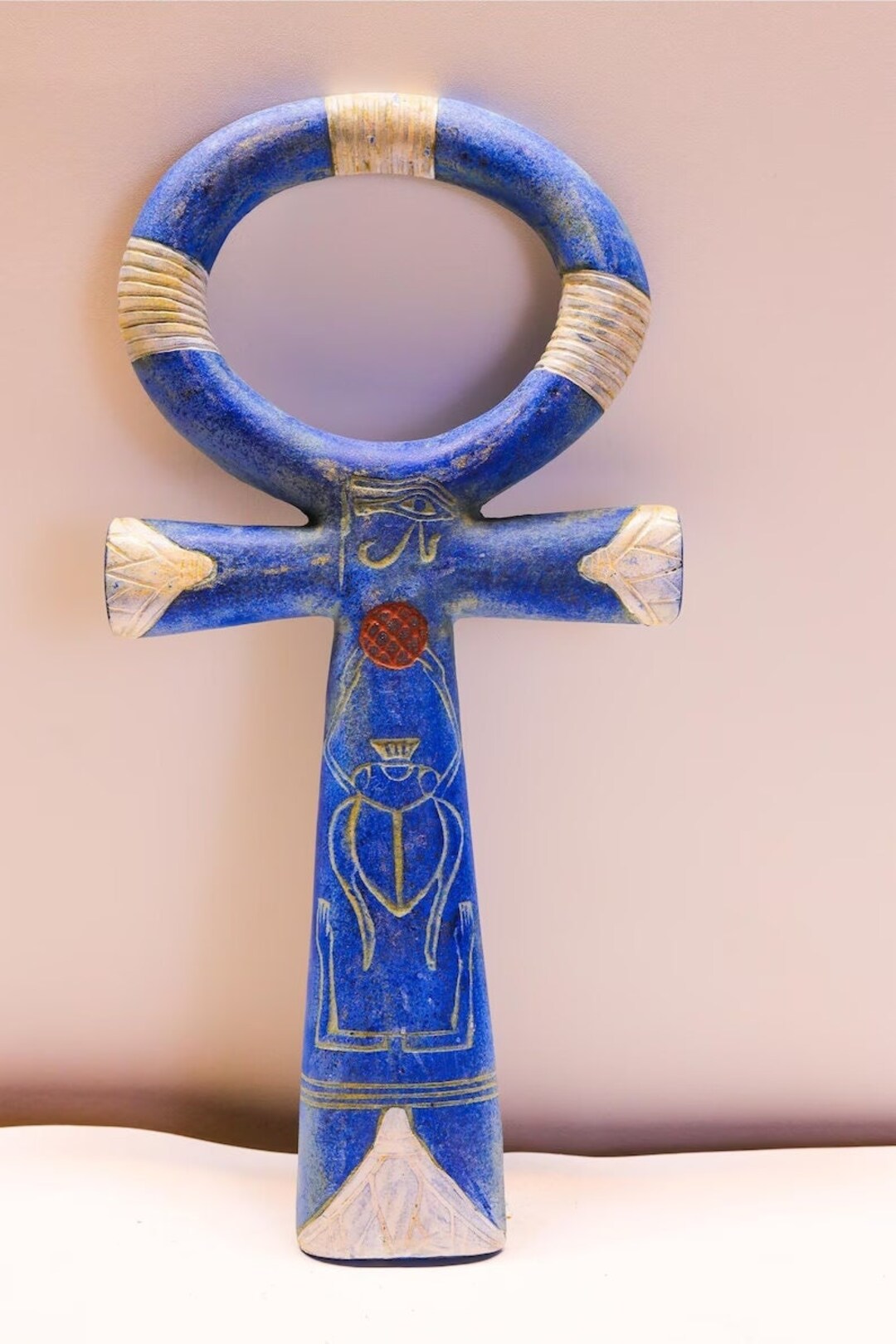 Ancient Egyptian Key of Life Ankh, Made From Blue Stone, Blue Ankh Key ...