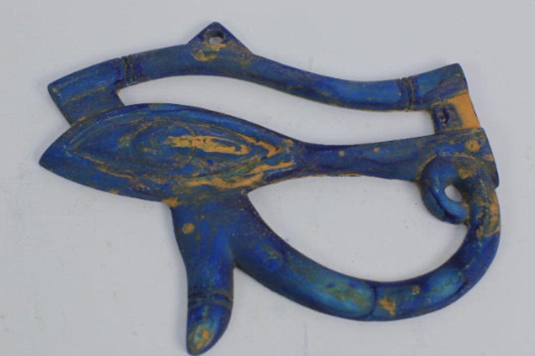Amazing Blue EYE OF HORUS (symbol of Protection) Wall Relief to Protect ...