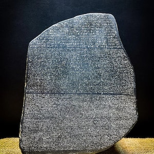 The Rosetta Stone Replica - Handmade Basalt Rosetta - Hand Made Altar ...