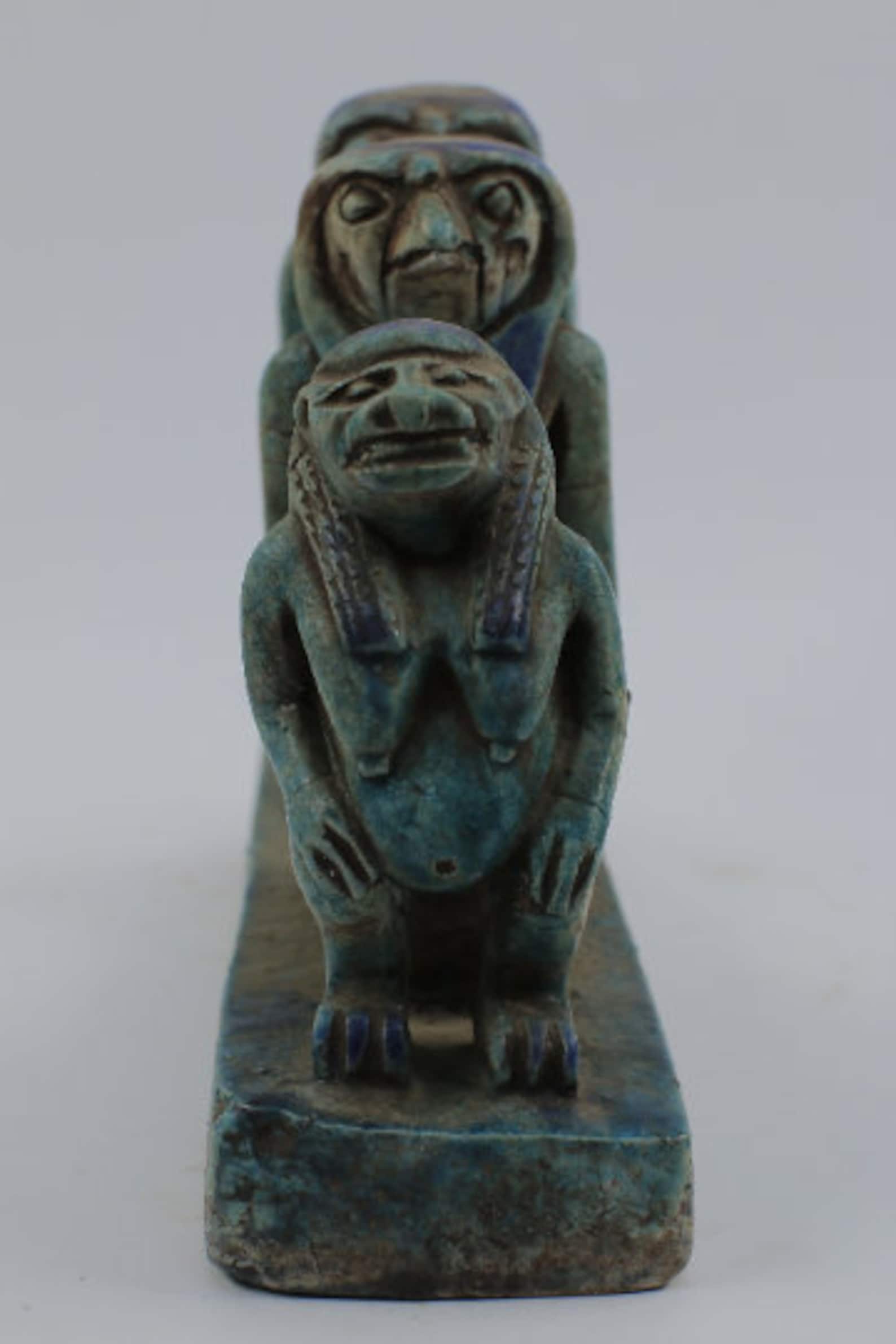Amazing Statue of Horus as a Falcon Bird and Horus as Falcon Head With ...