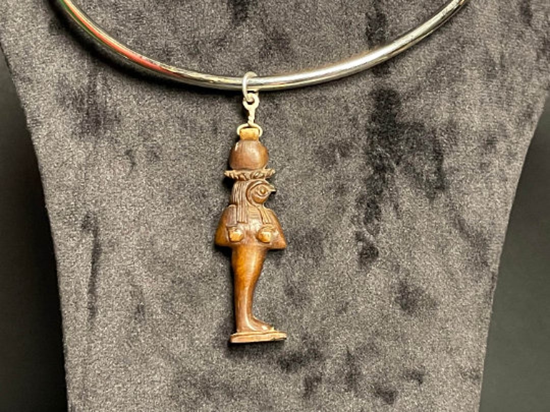 Gorgeous Amulet of Horus the God of the Sky as a Human Body and Falcon ...