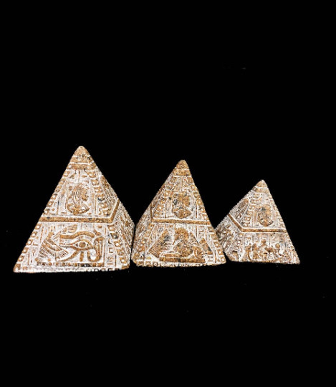Three Egyptian Pyramids - Pyramids of Giza - Handmade Pyramids ...
