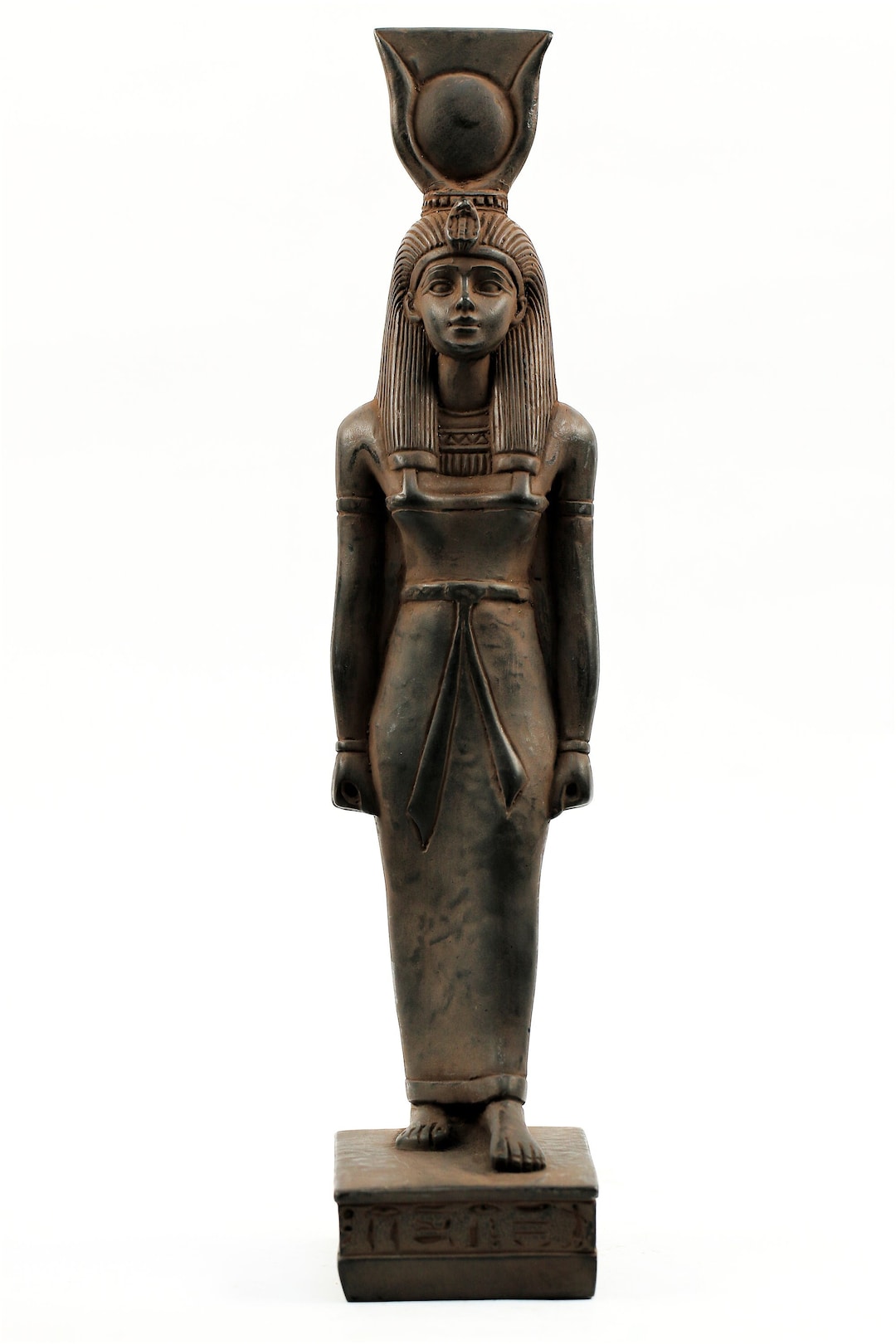 Egyptian Hathor Statue - Cow Goddess Hathor Statuette - Handmade in ...