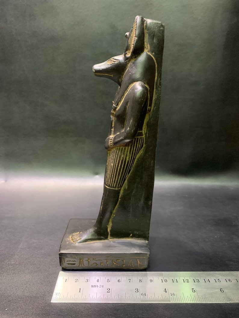 Hand Carved Ancient Egyptian Anubis God Of Afterlife Anubis Etsy
