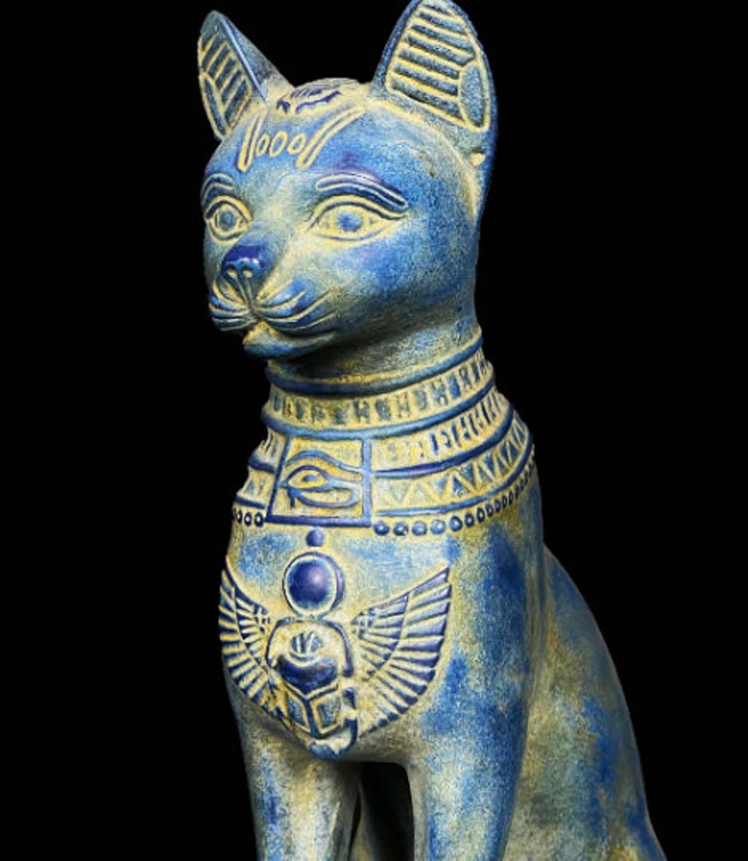 Ancient Egyptian Cat BASTET GODDESS of Protection With the Scarab and ...