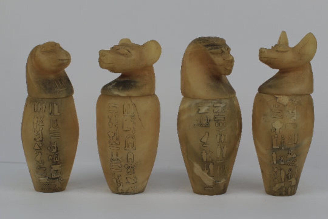 Huge Organs Jars (canopic Jars ) the Four Organs Jars Made From Old ...