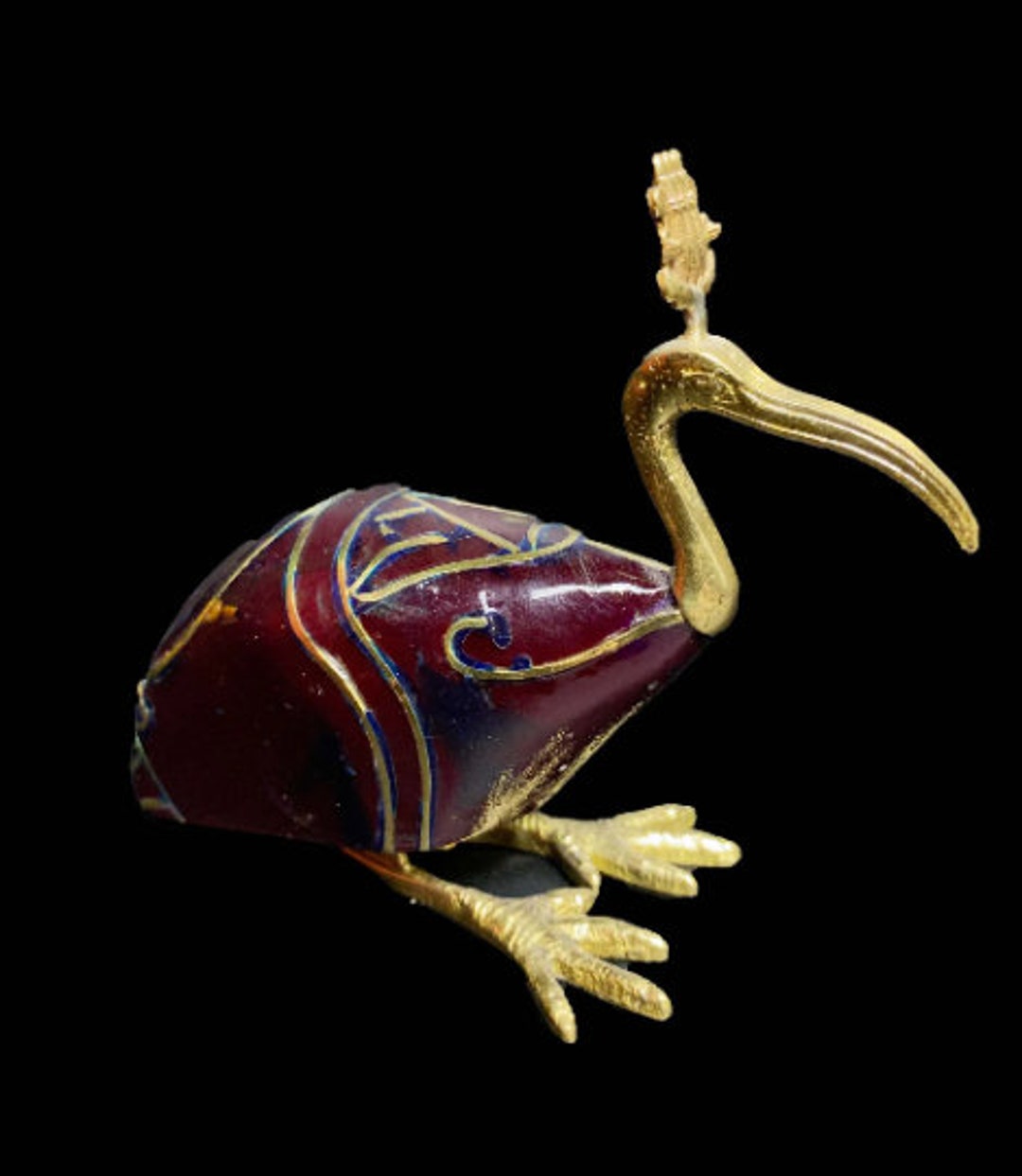Unique Bird IBIS God of Knowledge (THOTH) With Lotus Flower in a ...