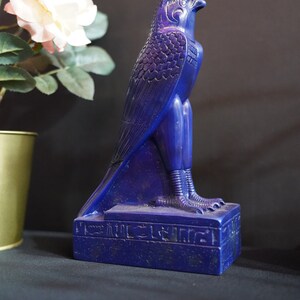 Blue Ancient Egyptian Horus Falcon - Sky Horus - God of the Sky - Horus ...