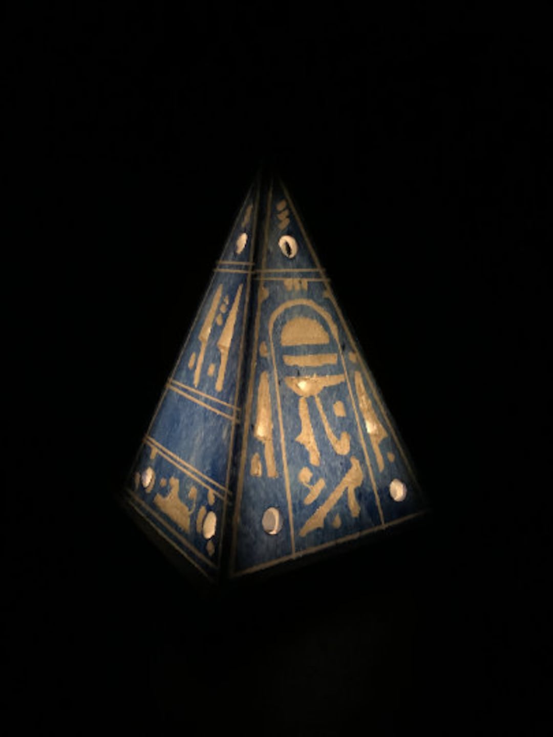 Ancient Egyptian Alabaster Pyramid of Giza With the Scarab and God ...