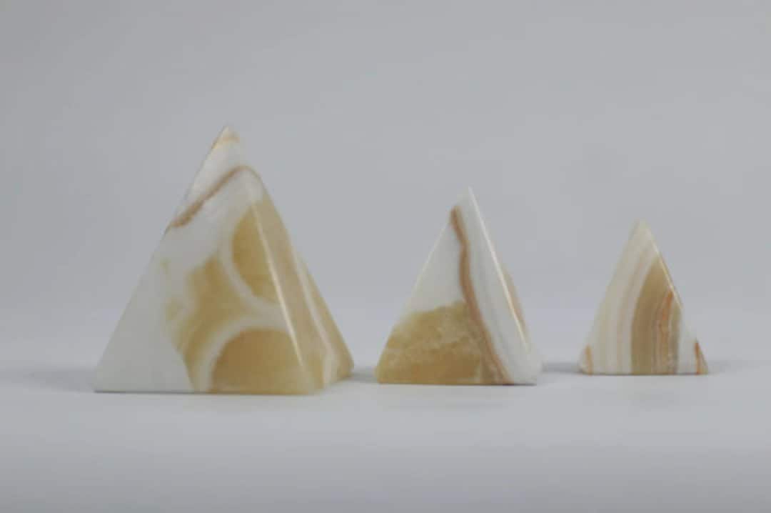 Alabaster Egyptian Pyramids - Three Pyramid of Khafre and Pyramid of ...