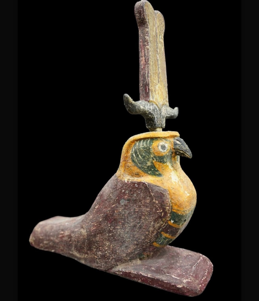 Egyptian Wood Figure of Egyptian Sokar, God Seker, Egyptian Statue ...