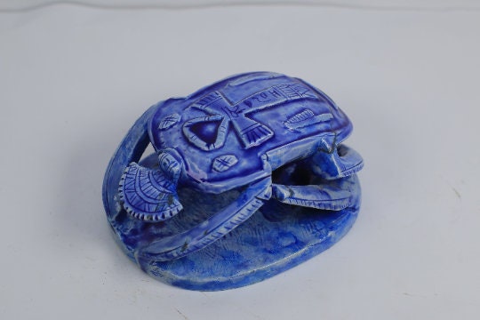 Beautiful Good Luck SCARAB With the ANKH Hand Made of Flame - Etsy