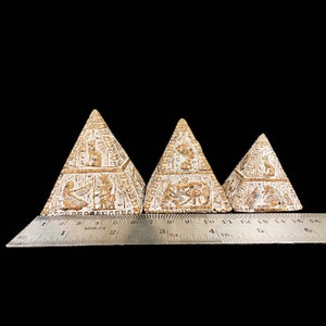 Three Egyptian Pyramids - Pyramids of Giza - Handmade Pyramids ...