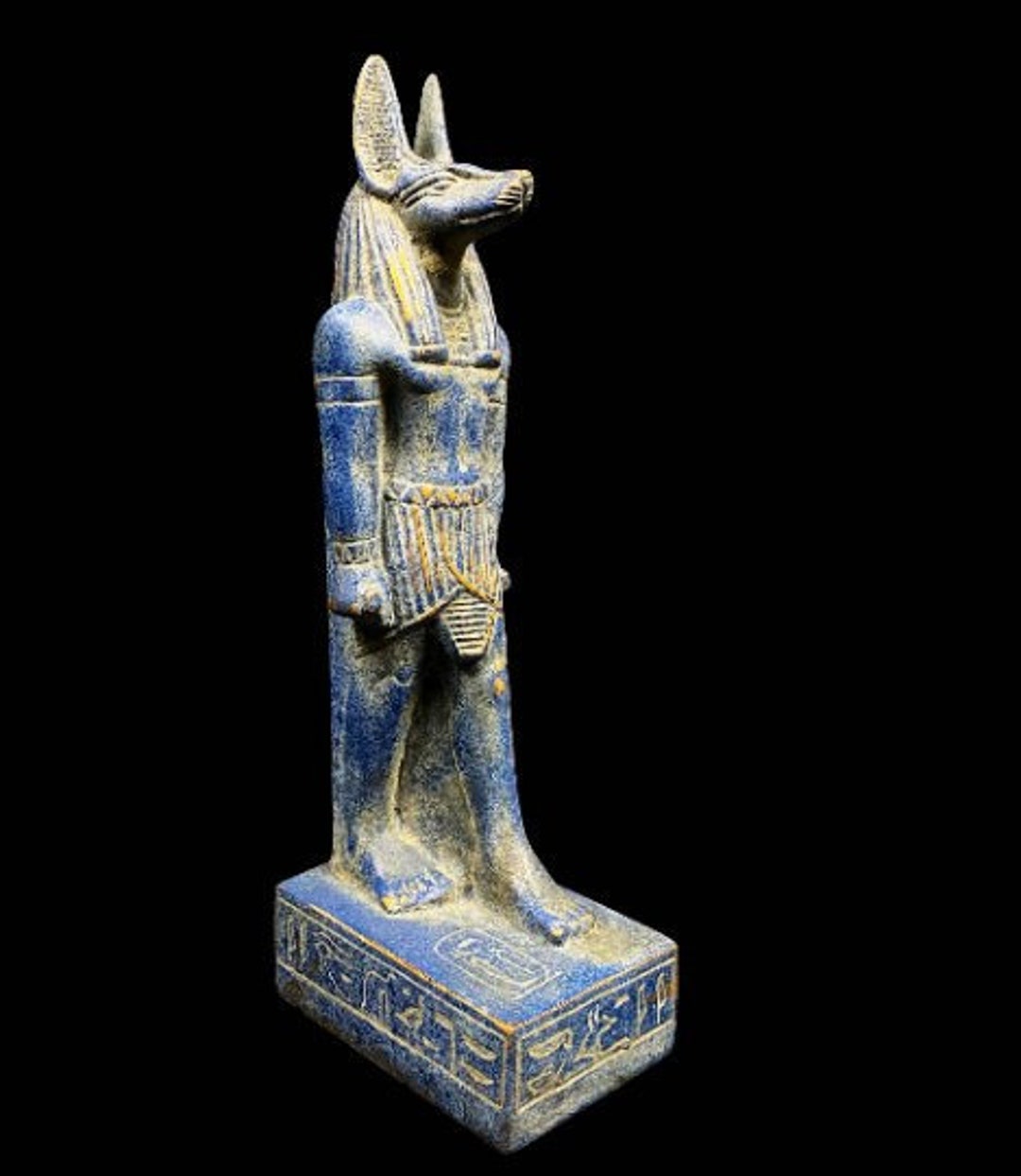 Hand Carved Egyptian Anubis God of Afterlife - Anubis Jackal God - God ...