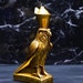 Golden Egyptian God Horus Statuette, Horus Statue, God of the Sky ...