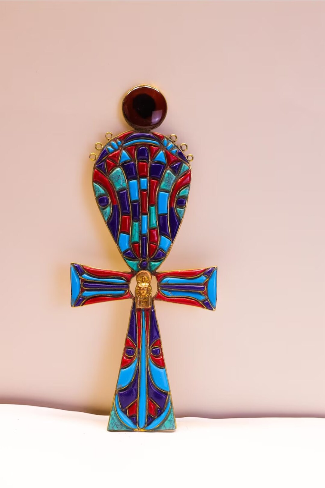 Ancient Egyptian Key of Life Ankh With Sekhmet Goddess and Natural ...