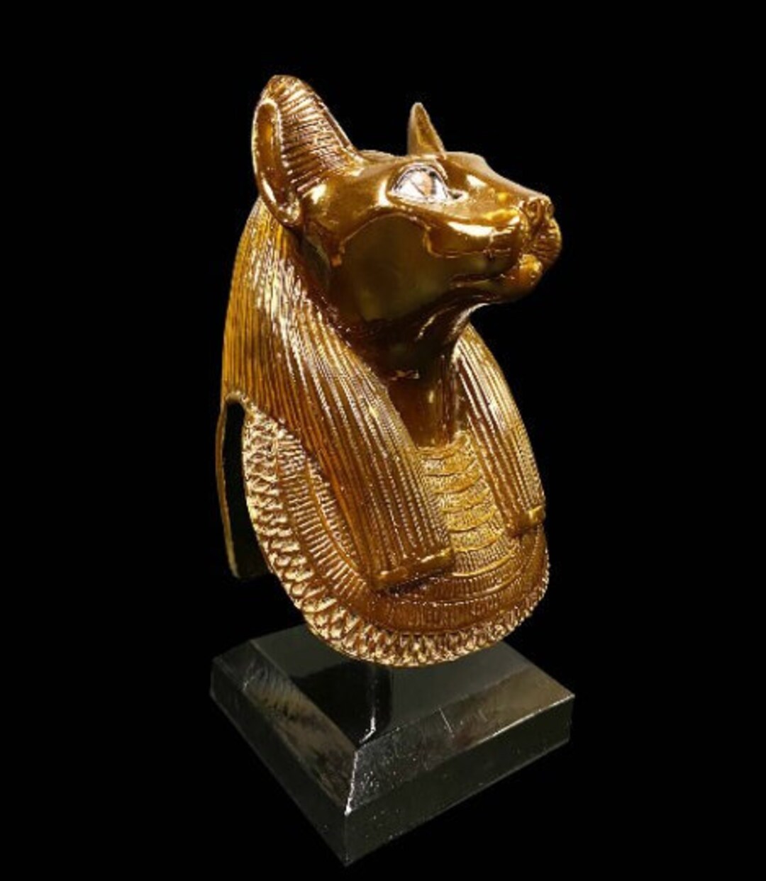 Egyptian Bastet Goddess Mask - Handmade Antique - Goddess Bastet ...