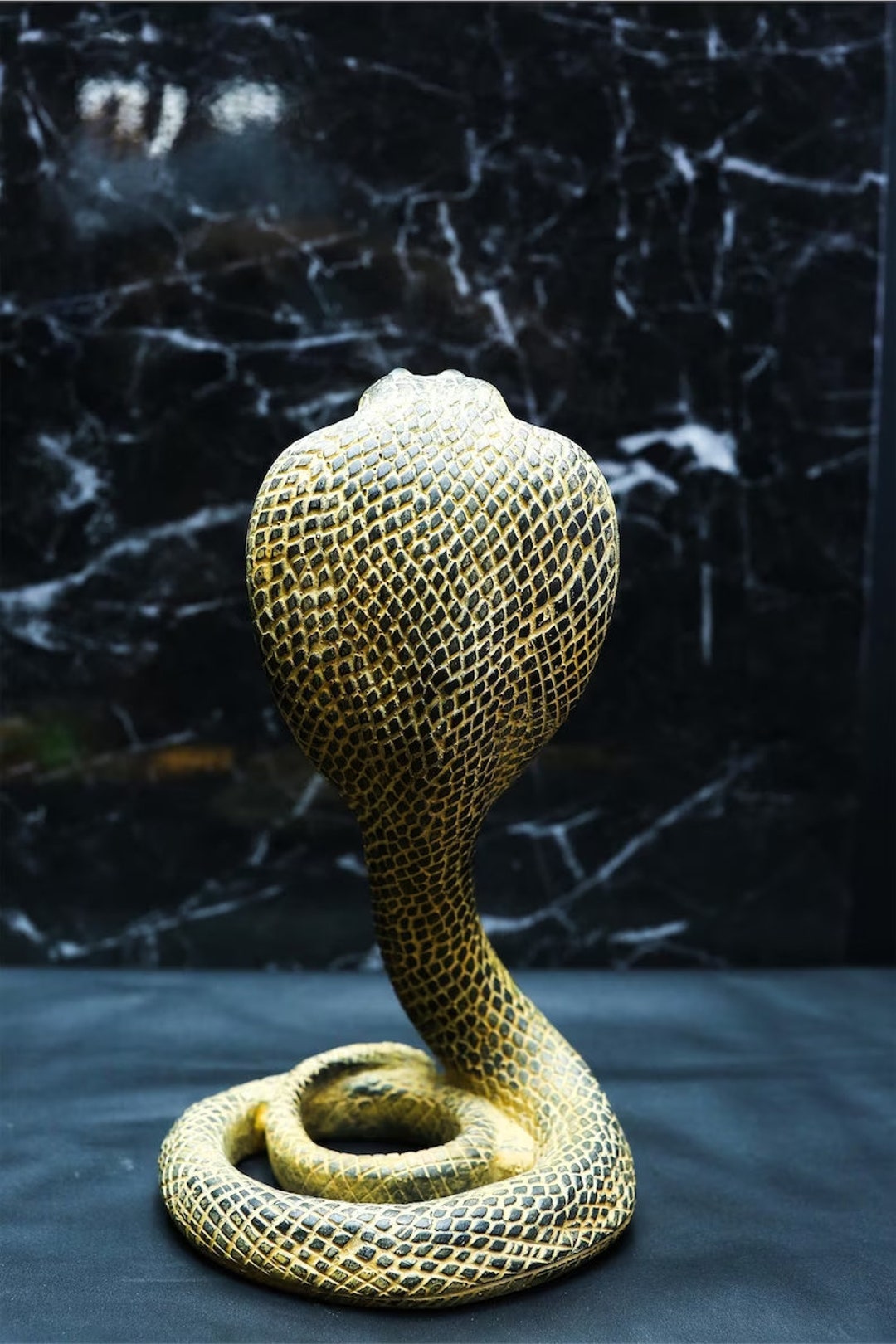 Egyptian Cobra Snake Statue, Egyptian Uraeus. Large Cobra, Egyptian ...